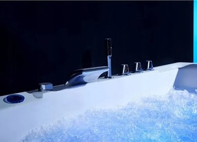 BPS-koupelny Hydromasážní vířivá vana Gomera 983C 162x75 s ohřevem vody