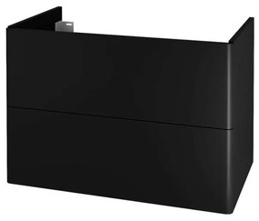 Mereo, Siena, koupelnová skříňka 80 cm, černá mat CN441S
