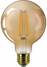 Philips LED filament žárovka E27 G95 3,1W (25W) 1800K nestmívatelná, jantarová