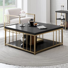 Konferenční stolek Zen (Antracit + Zlatá). 1073448