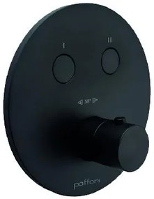 Paffoni Compact Box - Termostatická baterie pod omítku, pro 2 spotřebiče, matná černá CPT018NO