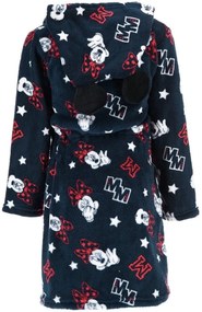 Dětský / dívčí coral fleece župan s kapucí Minnie Mouse - Disney, EU 98 Tmavě modrá