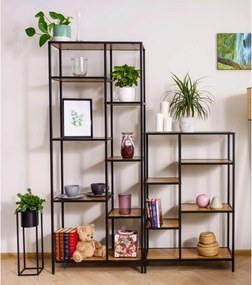 Regál Costa A 70 cm dub přírodní/černý