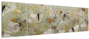 Obraz - Vintage motýli (170x50 cm)