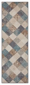 Modro-béžový koberec běhoun 200x80 cm Terrain - Hanse Home