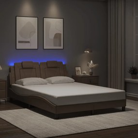 Rám postele Viana s LED bez matrace cappuccino 120 x 200 cm 3214012