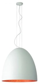 Závěsné svítidlo Nowodvorski Egg White/Copper XL 10325