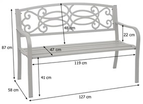 Zahradní lavička HWC-F44