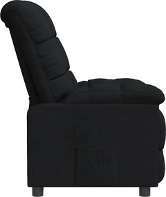 Polohovací křeslo černé textil 289798