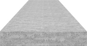 Plovoucí nástěnná police betonově šedá 120 x 23,5 x 3,8 cm MDF 326606