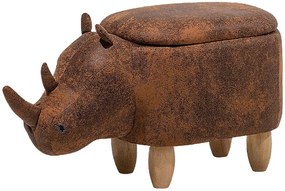 Světle hnědá stolička nosorožec RHINO Beliani
