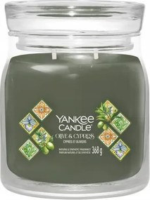 Střední svíčka Signature Olive & Cypress Yankee Candle