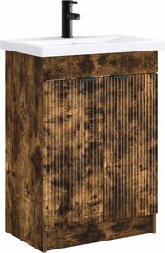 Sada koupelnového nábytku Kouřový dub 78,5 x 37,5 x 81 cm 3404159