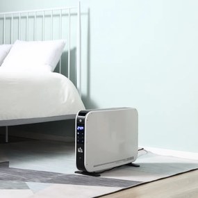HOMCOM Ventilátorové topení s LED displejem, 3 úrovně topení, 24-hodinový časovač, 2180 W 820-244
