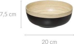 Servírovací mísa BAMBUL 1,5 l černá/bamboo