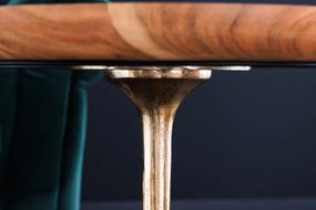 Odkládací stolek Trayful 55cm mramorová základna zlatý kulatý/ 41282
