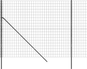 Drátěný plot antracitový 1,4 x 25 m pozinkovaná ocel 154219
