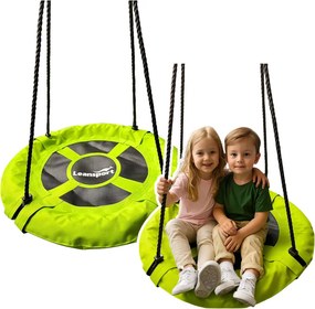 LEAN Sport Zahradní houpačka Čapí hnízdo pro děti zelená 60 cm