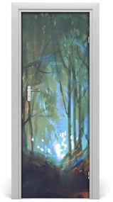 Samolepící fototapeta na dveře Tajuplný les 95x205 cm