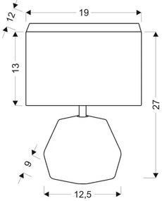 Stolní lampa ANIMI 1xE14/40W/230V černá