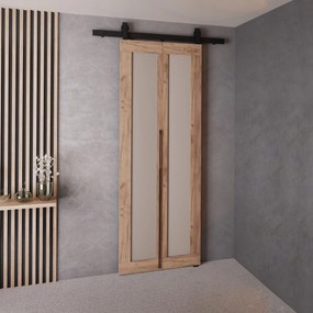 Skládací posuvné dveře QUDIO M1 dub Craft zlatý + kašmír 60