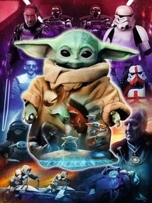 RAVENSBURGER Puzzle Star Wars Mandalorian: Groguho cesta / 776 dílků /
