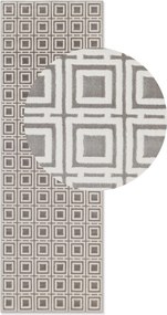 ELLE Decoration, Běhoun Perles 106190 Cream Grey z kolekce Elle, 80x240, šedá, ložnice