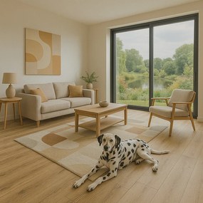 Tajima, Vinylová podlaha lepená Tajima Classic Ambiente 6206 béžová, 1219,2 x 177,8 mm