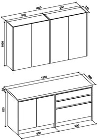 HALMAR IDEA kuchyně 180