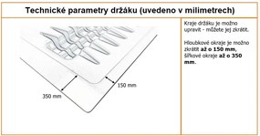 In-Design Držák talířů - šedá metalíza