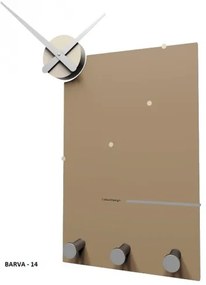 Designové hodiny 10-130 CalleaDesign Oscar 66cm (více barevných variant) Barva oranžová-63 - RAL2004