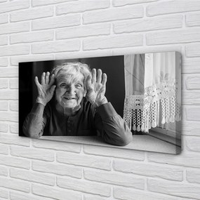Obrazy na plátně starší žena 140x70 cm