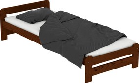 Maxi Postel z masivu Evropa 90 x 200 cm - barva Ořech + matrace Relax