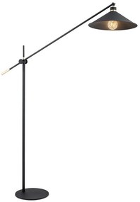 Argon 4732 - Stojací lampa NASHVILLE 1xE27/15W/230V černá