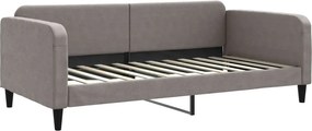 Válenda s přistýlkou a zásuvkami taupe 100 x 200 cm textil 3196878