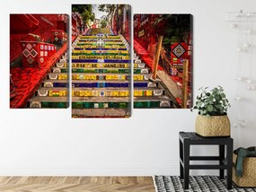 Vícedílný obraz Schody Selaron V Historickém Centru Rio De Janeira Nedostatek Nedostatek Plátno Canvas 120x80