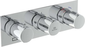 Ideal Standard Ceratherm C100 - Termostatická sprchová baterie pod omítku, pro 3 spotřebiče, s tělesem, chrom A7664AA