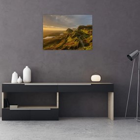 Skleněný obraz pohoří (70x50 cm)