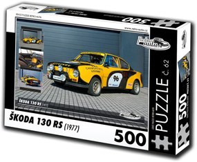Puzzle retro-auta puzzle č. 62 škoda 130 rs (1977) 500 dílků