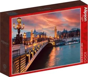 ALIPSON Puzzle Most Alexandra III, Paříž / 1000 dílků / 69 x 47,8 cm