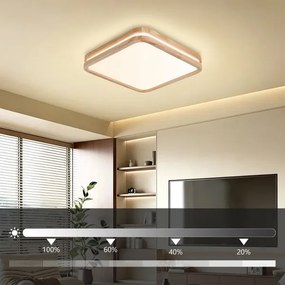 Brilagi - LED Stmív. svítidlo MOLINA SQUARE LED/48W/230V dub 40x40 cm + DO