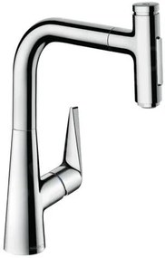 Hansgrohe Talis Select M51, dřezová baterie M5117-H220 s výsuvnou sprškou, sBOX, chromová, HAN-73868000