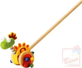 BINO Dřevěný jezdík Dinosaurus / 55 cm / Dřevo / od 18 měsíců