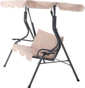 GardenLine Zahradní houpačka s držáky na nápoje KRES 0735 béžová