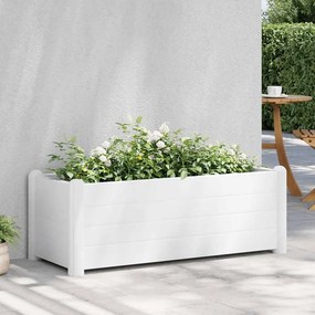 Vyvýšený záhon PP bílý 100 x 43 x 35 cm 313975