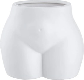 Váza/květináč 13 cm - bílá