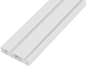 Dekodum Stropní kolejnice z PVC dvouřadá bílá Délka: 170 cm, Typ přichycení: háčky