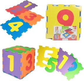 TEDDIES Pěnové puzzle Čísla 10 ks / Pěna / 2+