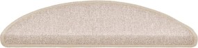 Schodové rohože 20 ks 56 x 17 x 3 cm béžové, půlkulaté 3365787
