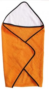 Wooline Osuška s kapucí oranžová 75x75 cm 100% bavlna froté